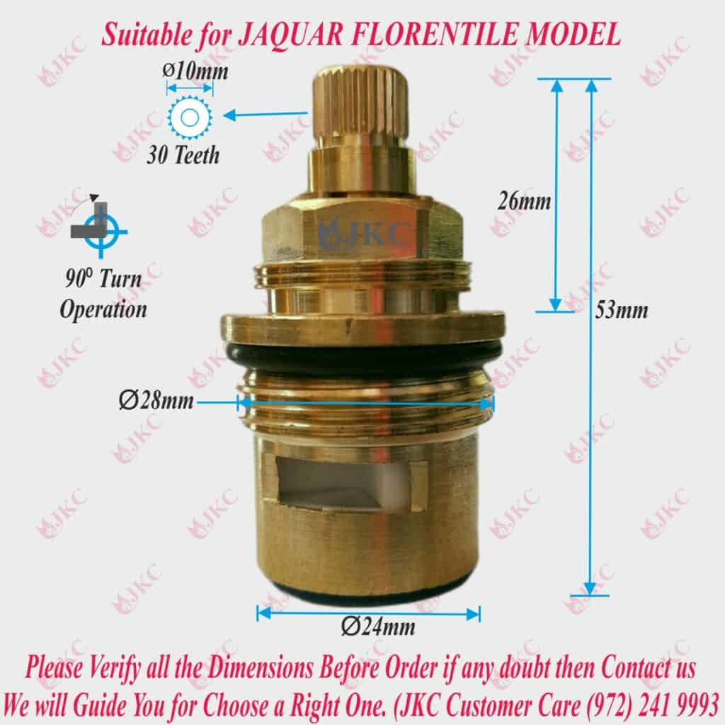 Buy JKC Jaquar Tap Spindle for leak Repair