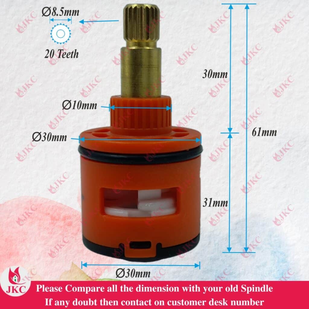 Buy Latest JKC Jaguar Type Florentine Model Tap Spindle for Basin Mixer ...